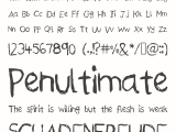 Scribblescript Font