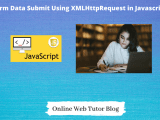 Form Data Submit Using Xmlhttprequest In Javascript