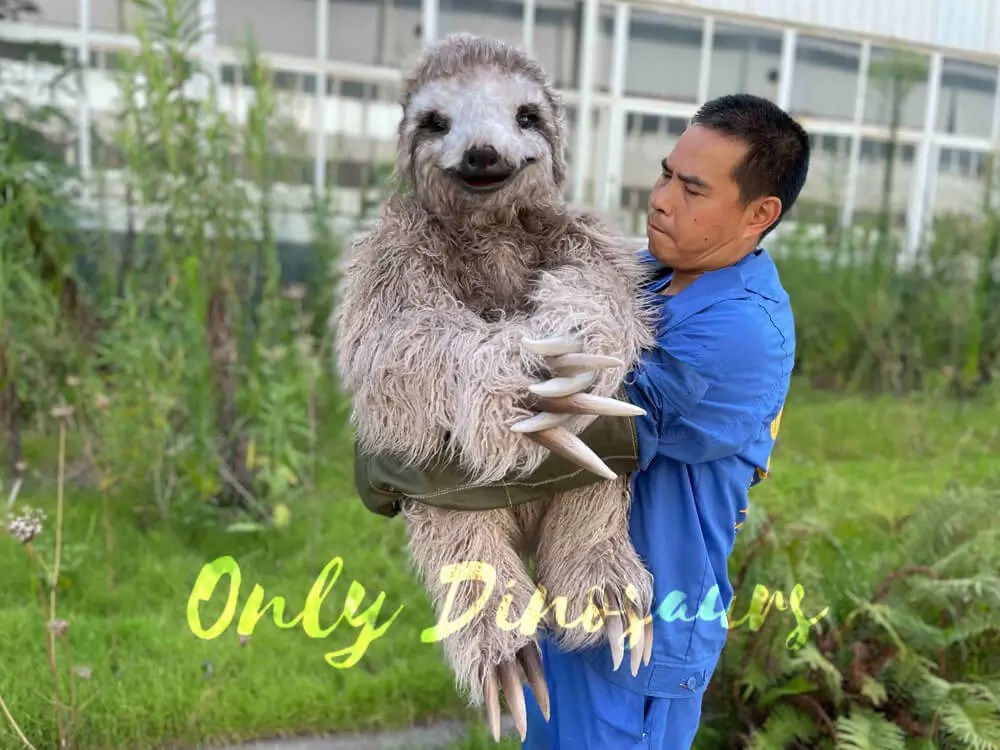 Vivid Handheld Sloth Puppet | Only Dinosaurs