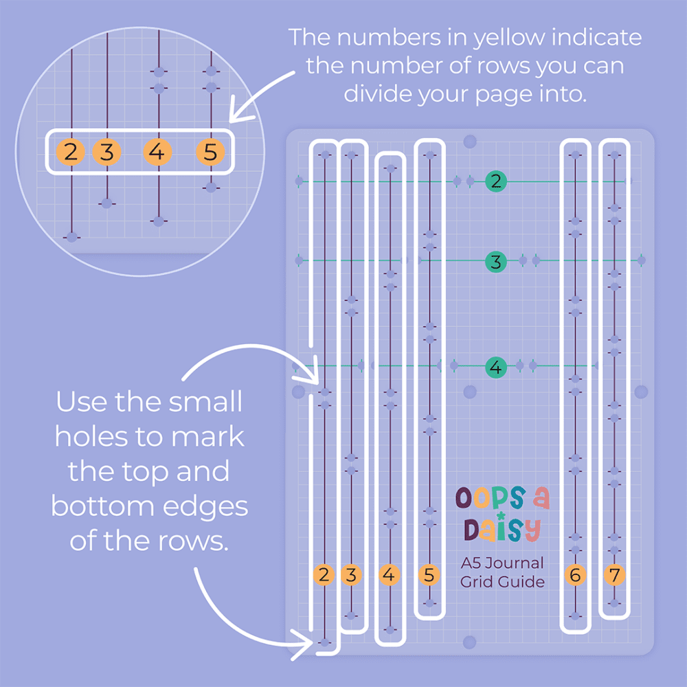 A5 Journal Grid Guide - The Ultimate Journaling Tool - Oops a Daisy UK