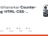 Github Kiranbhanarkar Counter Using Html Css Javascript