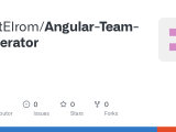 Github Amitelrom Angular Team Generator