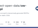 Github Project Open Data Csv To Api Proof Of Concept To Dynamically