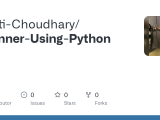 Github Akriti Choudhary Scanner Using Python