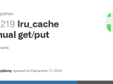 Lru Cache Manual Get Put Issue 67219 Python Cpython Github