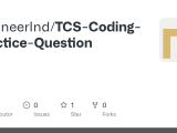 Github Engineerind Tcs Coding Practice Question