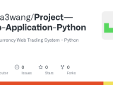 Github Sylvia3wang Project Web Application Python Cryptocurrency