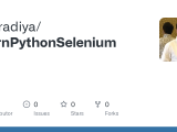 Github Bharadiya Learnpythonselenium