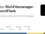 Github Jsooter Richfilemanager Python3flask Python3 Flask