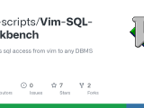 Github Vim Scripts Vim Sql Workbench Provides Sql Access From Vim To
