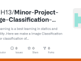 Github Sach13 Minor Project Image Classification Using Deep Learning