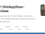 Github Arloft Thinkpython Exercises Chapter Exercies From Think