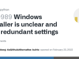Windows Installer Is Unclear And Has Redundant Settings Issue 90989