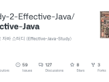 Github Study 2 Effective Java Effective Java 이펙티브 자바 스터디 Effective