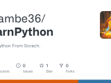 Github Jayambe36 Learnpython Learn Python From Scrach
