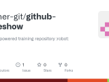 Github Winner Git Github Slideshow A Robot Powered Training