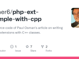Github Homer6 Php Ext Example With Cpp The Source Code Of Paul Osman