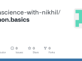 Python Basics Python 3 Py At Main Datascience With Nikhil Python