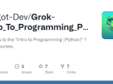 Github Spigot Dev Grok Intro To Programming Python1 2 Answers To The