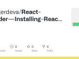 Github Triggerdeva React Loader Installing React Router What Is