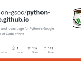 Python Gsoc Github Io Index Html At Main Python Gsoc Python Gsoc