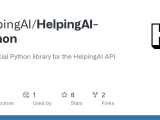 Github Helpingai Helpingai Python The Official Python Library For