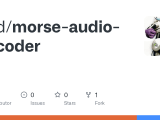 Github Drid Morse Audio Decoder