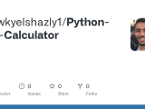Github Shawkyelshazly1 Python Gui Calculator