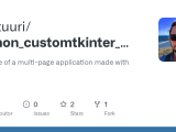 Github Kulttuuri Python Customtkinter Multipage App Example Example