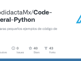 Github Autodidactamx Code General Python Encontraras Pequeños
