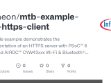 Github Infineon Mtb Example Wifi Https Client This Code Example