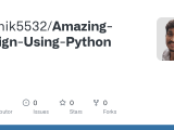 Github Hrithik5532 Amazing Design Using Python