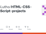 Github Weblutho Html Css Javascript Projects