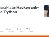 Github Anujaraktate Hackerrank Basic Python Programming Task