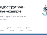Github Testingbot Python Behave Example An Example Of Python With