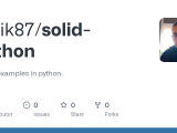 Github Earik87 Solid Python Solid Examples In Python