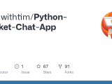 Github Techwithtim Python Socket Chat App