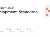 Github Dotdev Test Development Standards