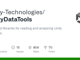 Github Unity Technologies Unitydatatools Experimental Tools And