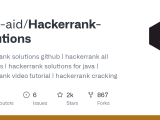 Github Java Aid Hackerrank Solutions Hackerrank Solutions Github