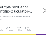 Github Codeexplainedrepo Scientific Calculator Javascript Scientific