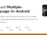 Multiple Language In Android App Src Main Java Me Mehadih