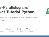 Github Lime Parallelogram Socket Tutorial Python Python Code That
