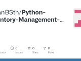 Github Amanbsth Python Inventory Management System