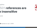 References Are Case Insensitive Issue 47501 Python Cpython Github