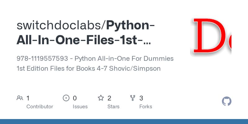 Python All In One For Dummies 3rd Edition Scanlibs Com - High Quality Ocean Picture - Ultra HD