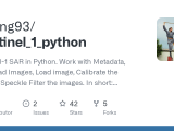Github Aalling93 Sentinel 1 Python Sentinel 1 Sar In Python Work