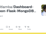 Github Praritlamba Dashboard Python Flask Mongodb And Javascript