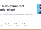 Github Overhash Minecraft Console Client A Programmable Minecraft