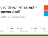 Github Microsoftgraph Msgraph Sdk Powershell Powershell Sdk For